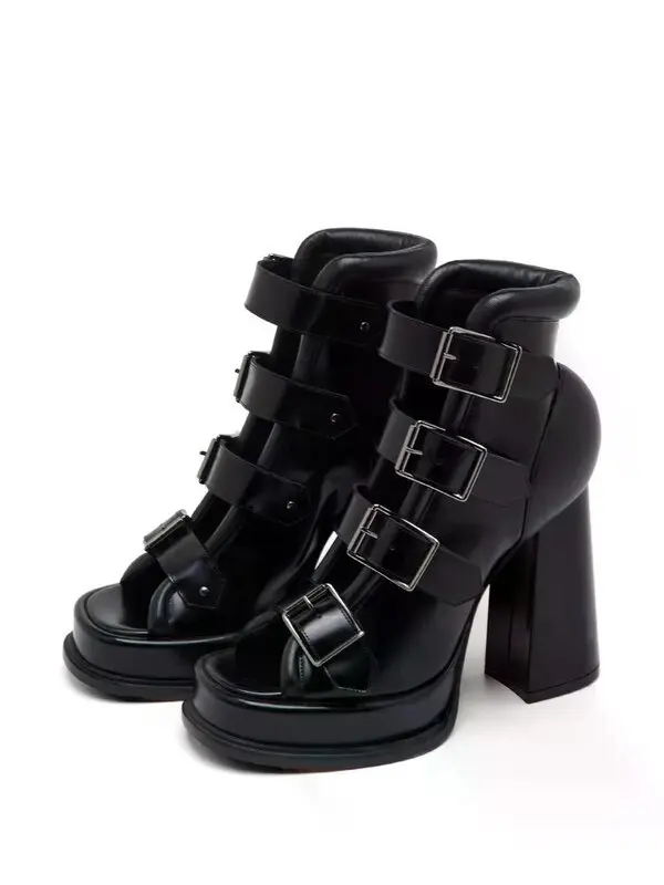 Alexander McQueen Rave Buckled Boots