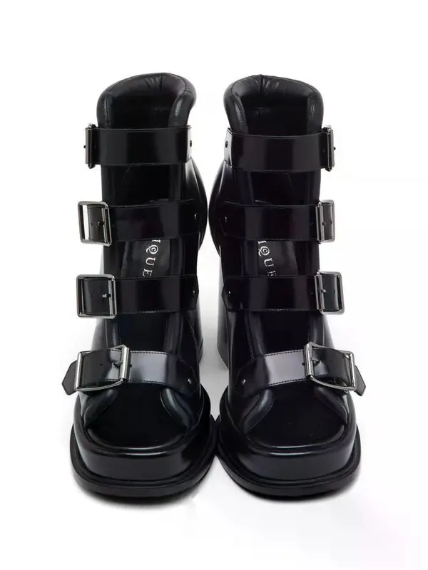 Alexander McQueen Rave Buckled Boots