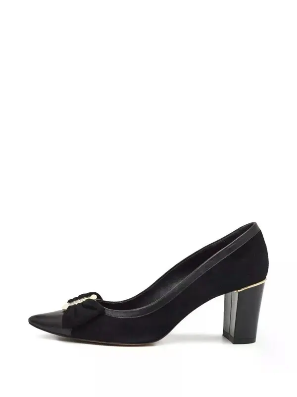 Carolina Herrera Suede Heeled Pumps