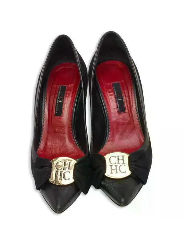 Carolina Herrera Suede Heeled Pumps