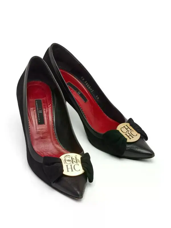 Carolina Herrera Suede Heeled Pumps