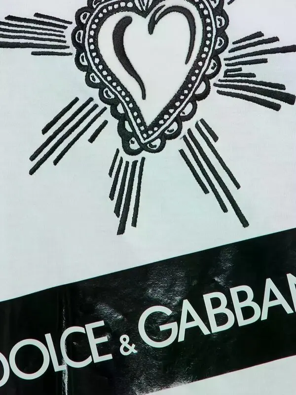 Dolce & Gabbana Heart-embroidered T-shirt