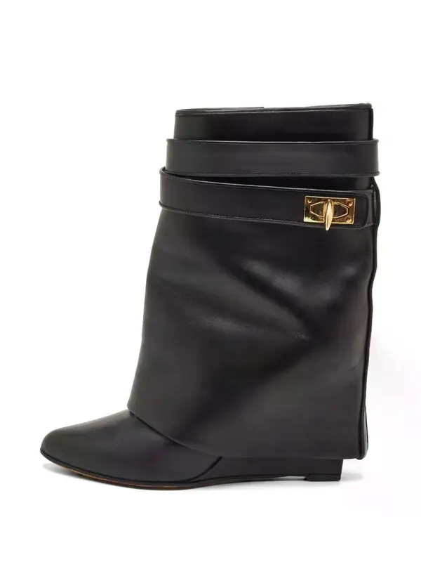 Givenchy Shark Lock Wedge Ankle Boots
