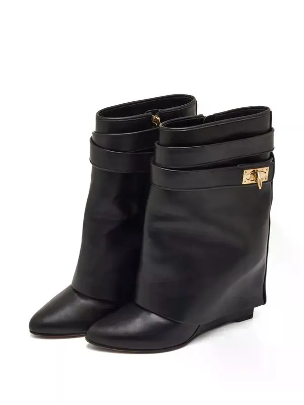 Givenchy Shark Lock Wedge Ankle Boots