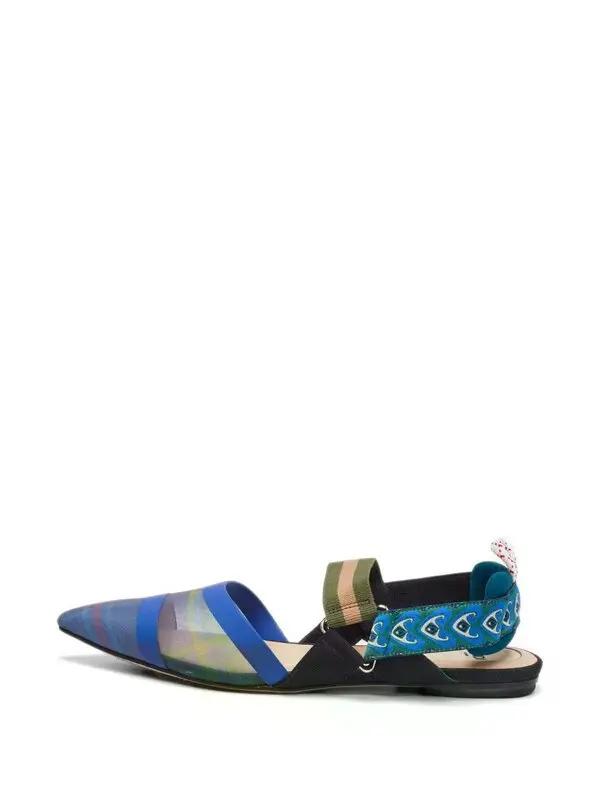 Fendi Colibri Mesh Flat Pumps