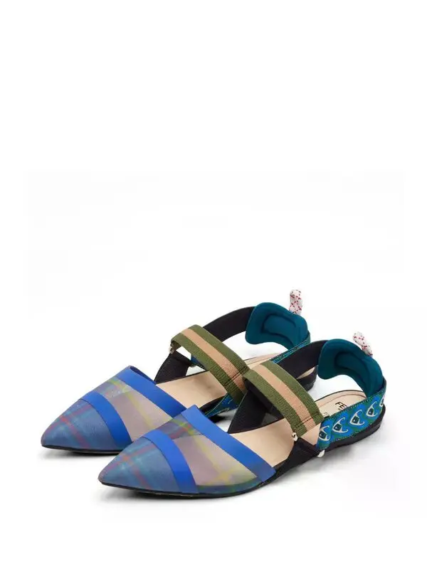 Fendi Colibri Mesh Flat Pumps