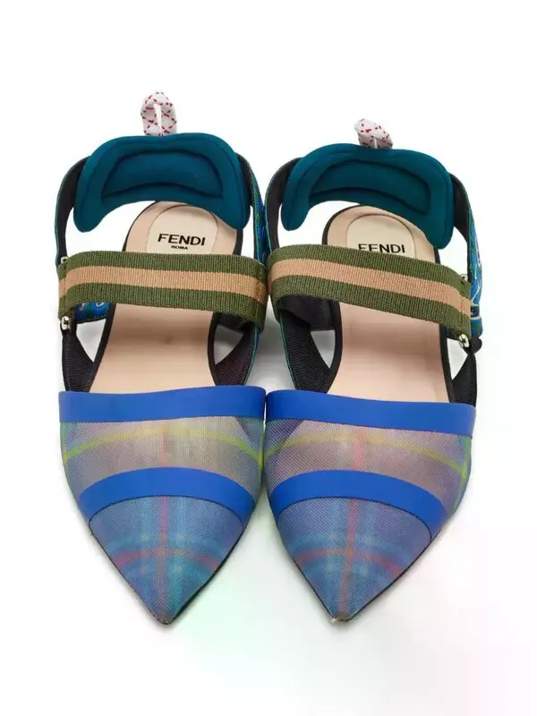 Fendi Colibri Mesh Flat Pumps