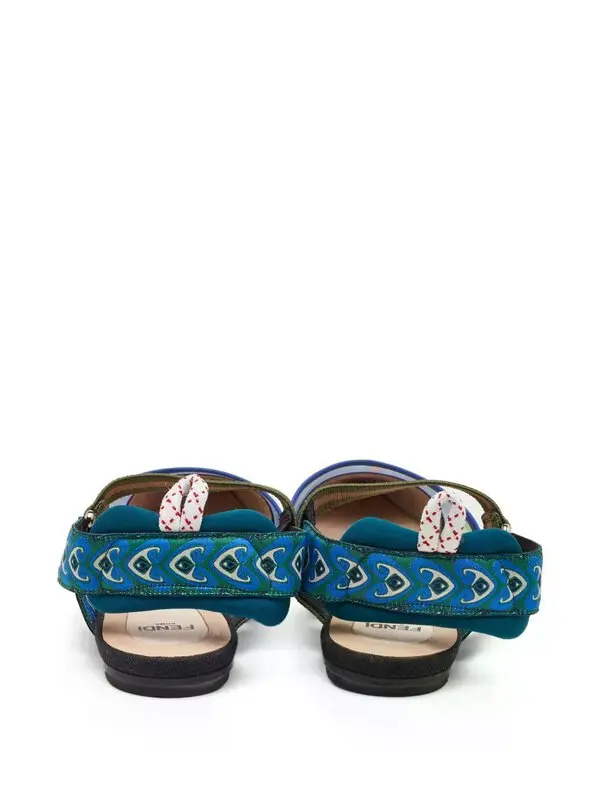 Fendi Colibri Mesh Flat Pumps