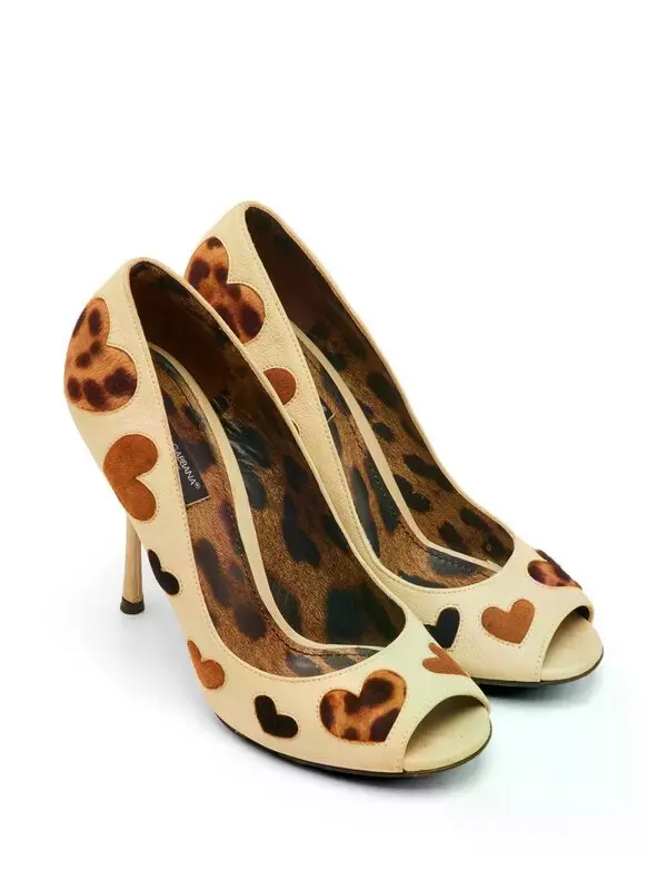 Dolce & Gabbana Suede Heart Pumps