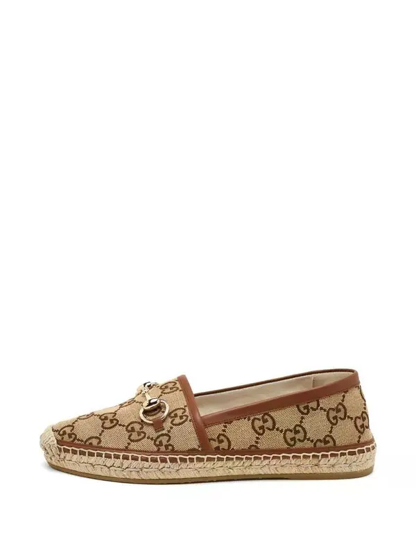 Gucci Horsebit Gg Canvas Espadrilles