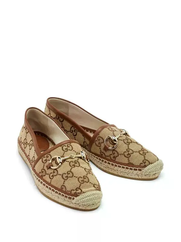 Gucci Horsebit Gg Canvas Espadrilles