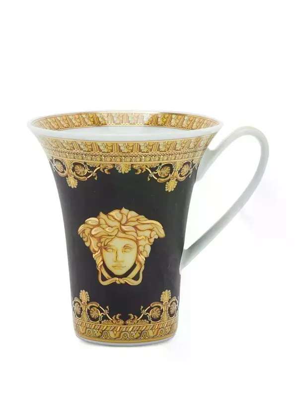 Versace Rosenthal I Love Baroque Espresso Cup And Saucer Set - Black