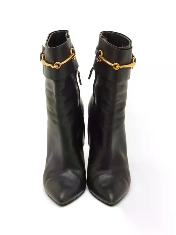 Gucci Horsebit Pointed-toe Stiletto Boots