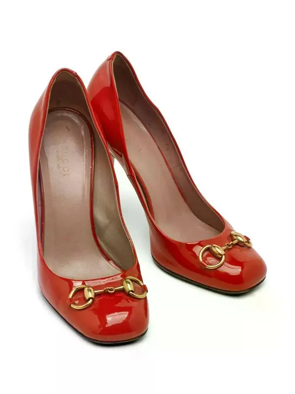 Gucci Horsebit Patent Leather Pumps