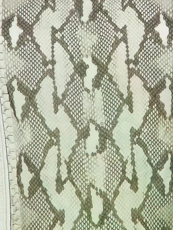 Roberto Cavalli Snake-print Silk Panel Tunic Top