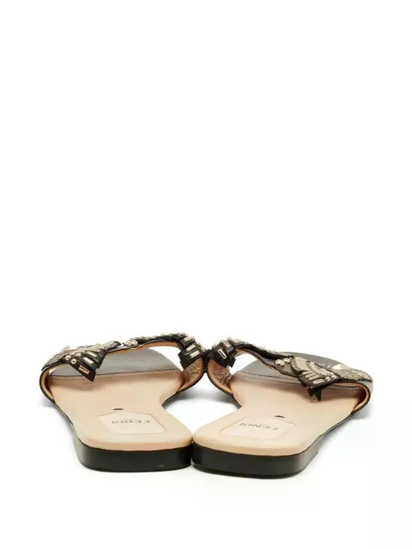 Fendi Studded Flat Sandals