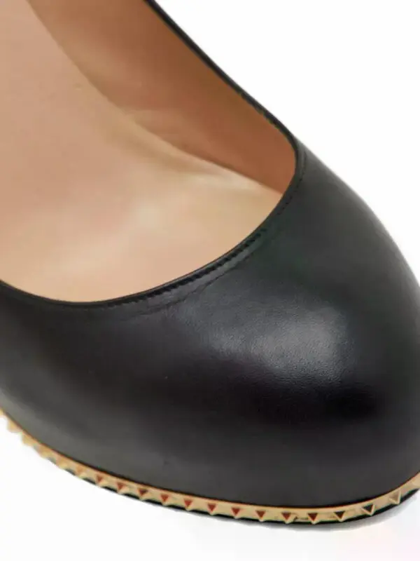 Valentino Garavani Rockstud Leather Heeled Pumps
