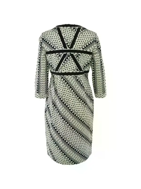 Chloé Printed Tie-detail Midi Dress