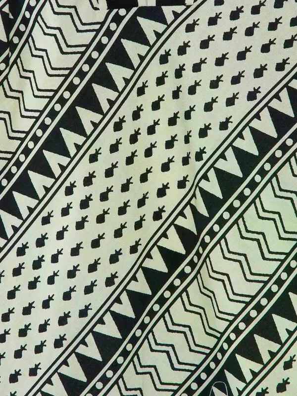 Chloé Printed Tie-detail Midi Dress