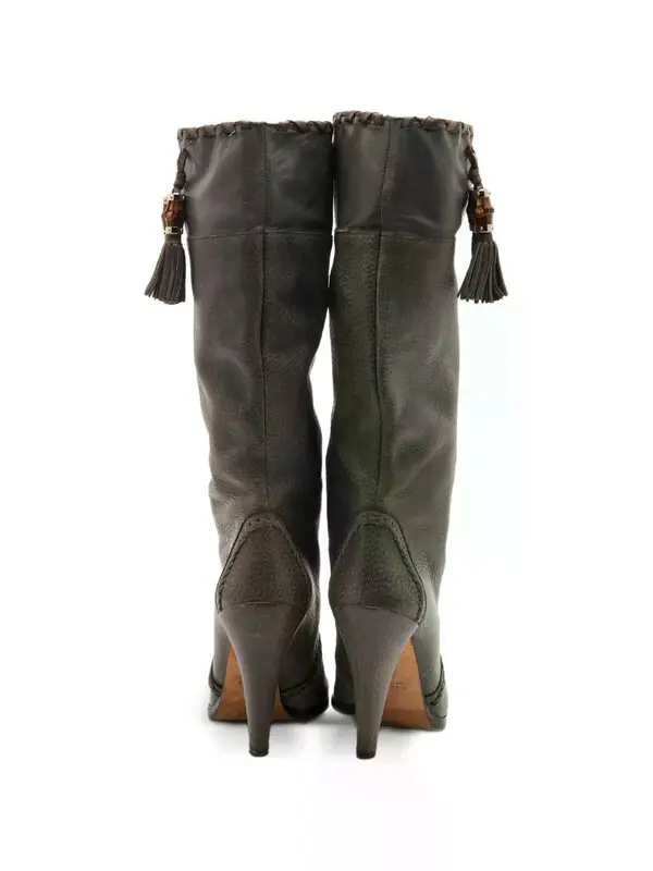 Gucci Bamboo Tassel Detail Boots