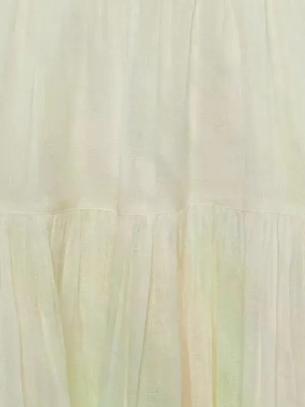 Saint Laurent Patterned Tiered Skirt