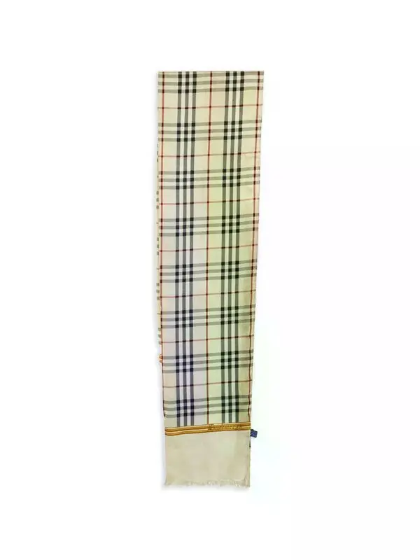Burberry Vintage Check Fringed Scarf - Neutrals
