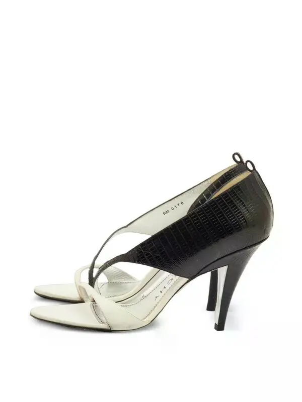 Givenchy Lizard-embossed D'orsay Sandals