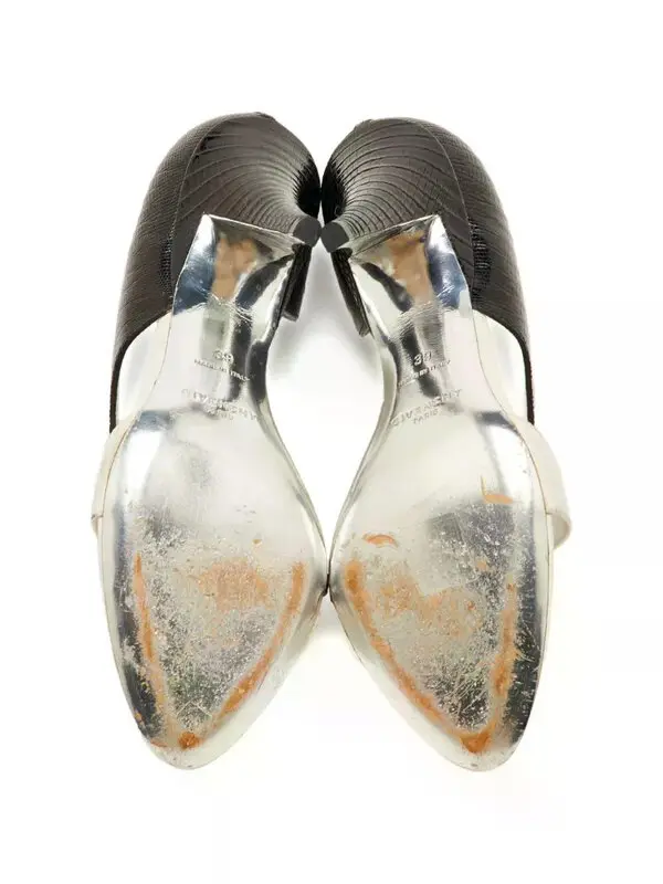 Givenchy Lizard-embossed D'orsay Sandals
