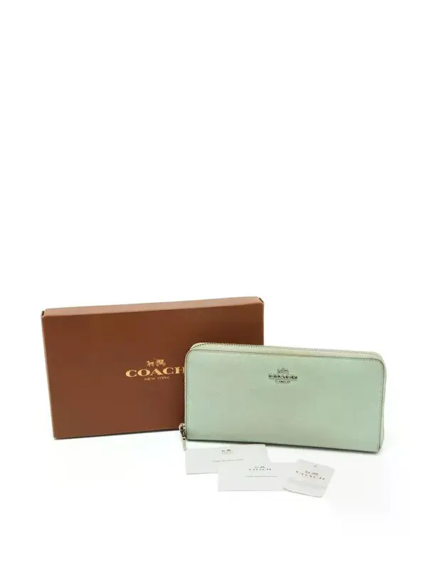 COACH Zip-around Leather Wallet