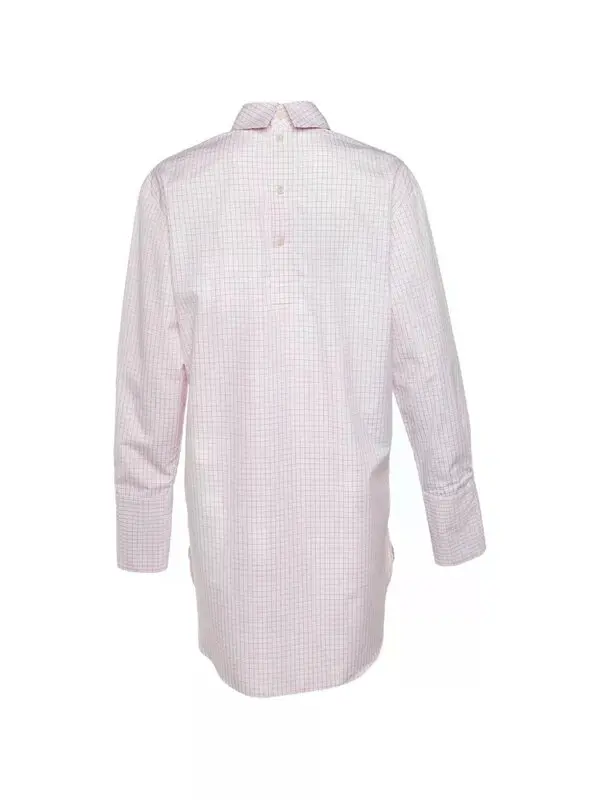 Dries Van Noten Checkered High Neck Blouse