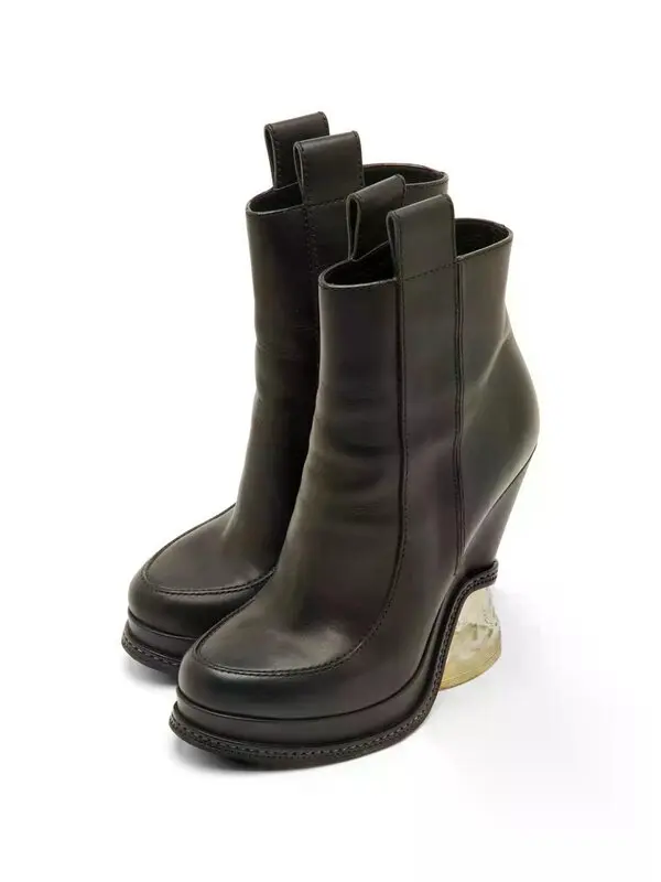 Fendi Leather Ankle Boots