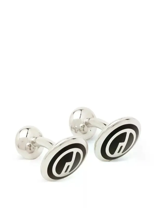Dunhill Logo-inlay Cufflinks - Silver