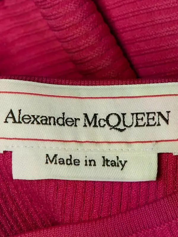 Alexander McQueen Crochet Knit Mini Dress
