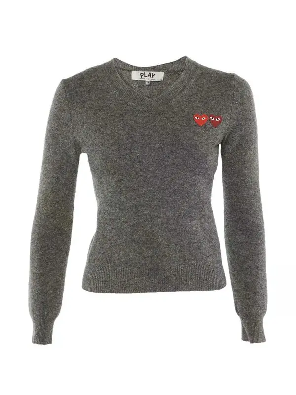 Comme Des Garçons Wool V-neck Sweater