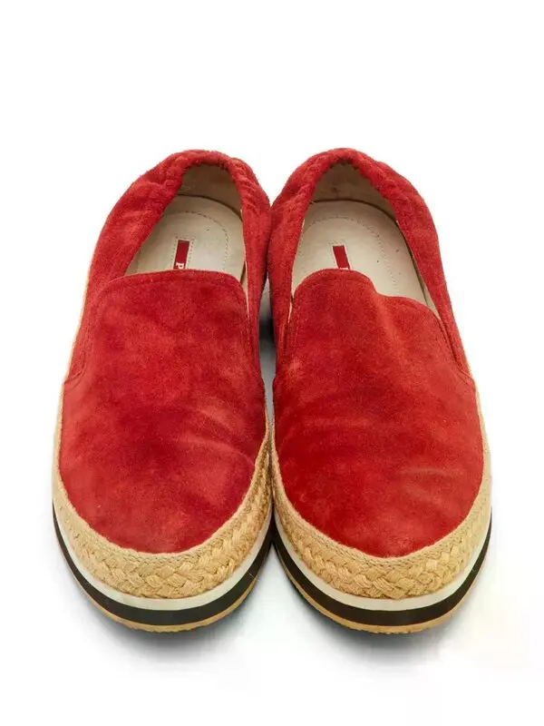 Prada Suede Slip-on Espadrille Sneakers