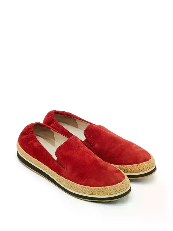 Prada Suede Slip-on Espadrille Sneakers