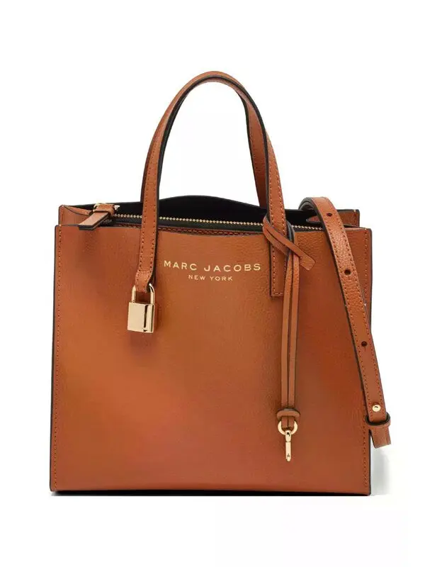 Marc Jacobs Mini Grind Leather Tote Bag - Brown