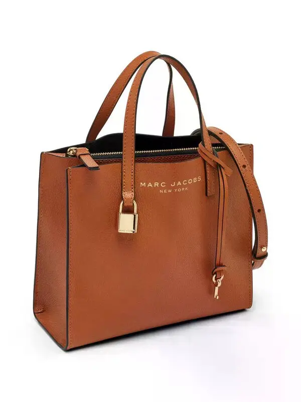 Marc Jacobs Mini Grind Leather Tote Bag - Brown