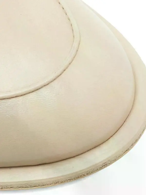 Giorgio Armani Embroidered Logo Leather Loafers