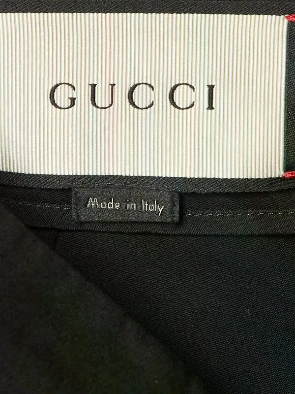 Gucci Stretch-knit Trousers With Ruffle Hem