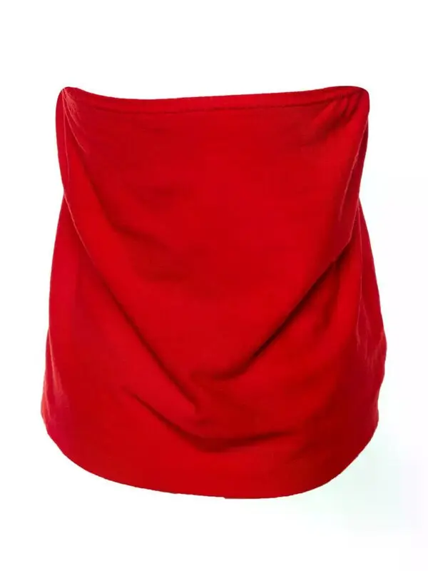 Moschino Strapless Bow Detail Knit Top