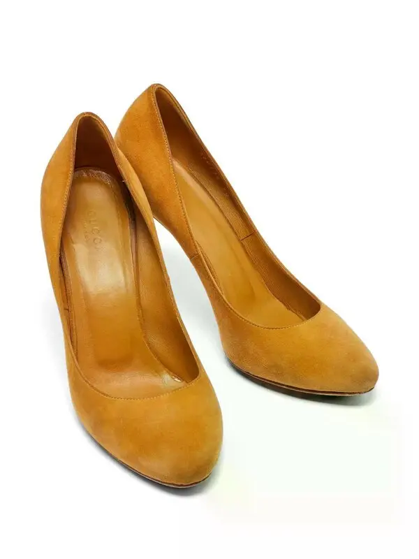 Gucci Round Toe Stiletto Heel Pumps