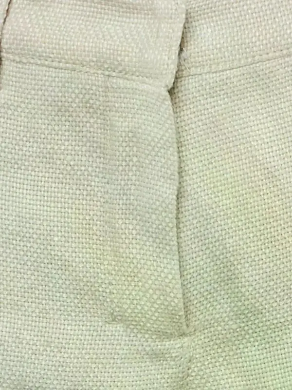 Max Mara Textured Frayed Hem Trousers