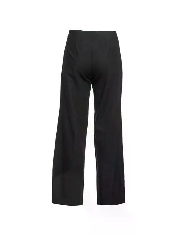 Emporio Armani Wool Wide-leg Trousers