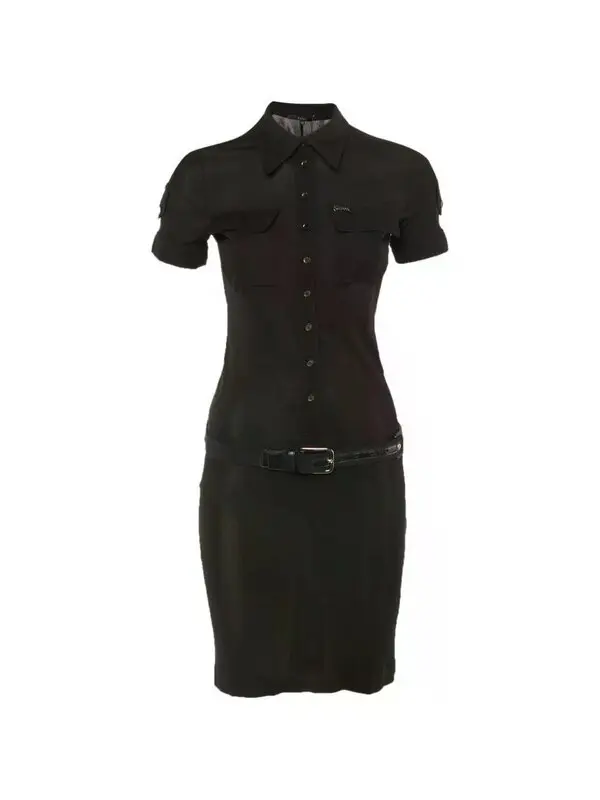 Gucci Mini Pocket-front Belted Dress