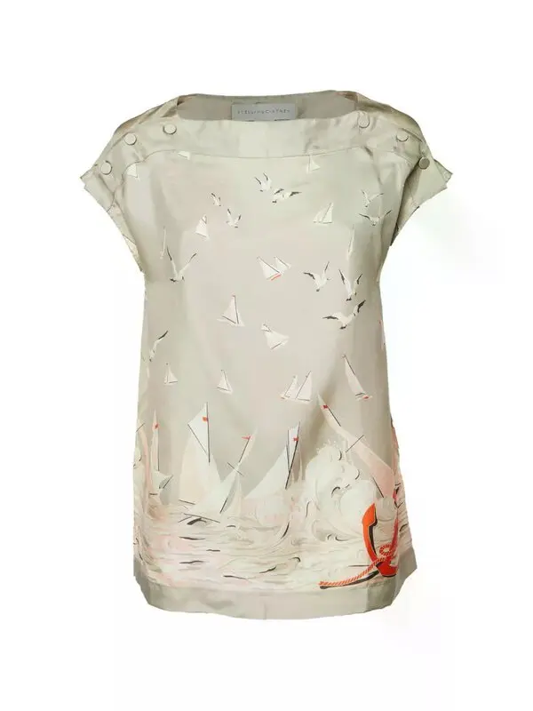Stella McCartney Printed Silk Top