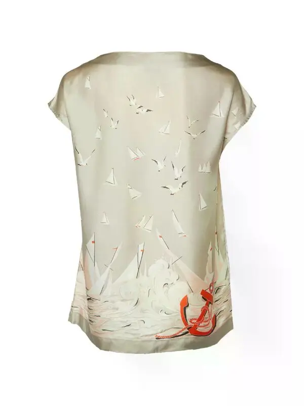 Stella McCartney Printed Silk Top