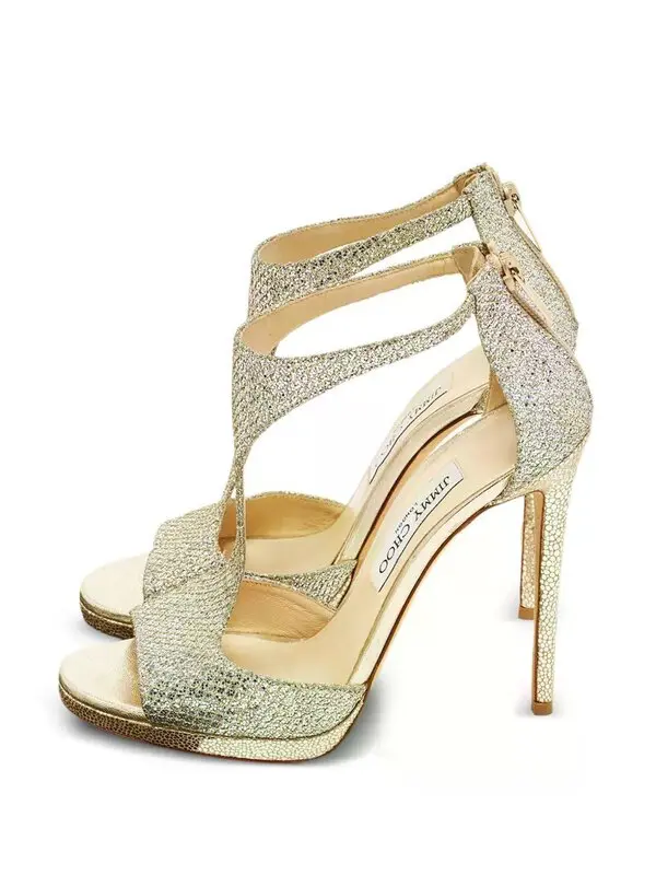 JIMMY CHOO Lana Glitter Sandals