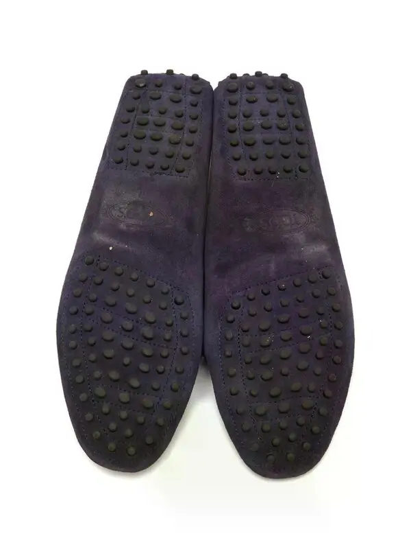 TOD'S Gommino Nubuck Loafers - Blue