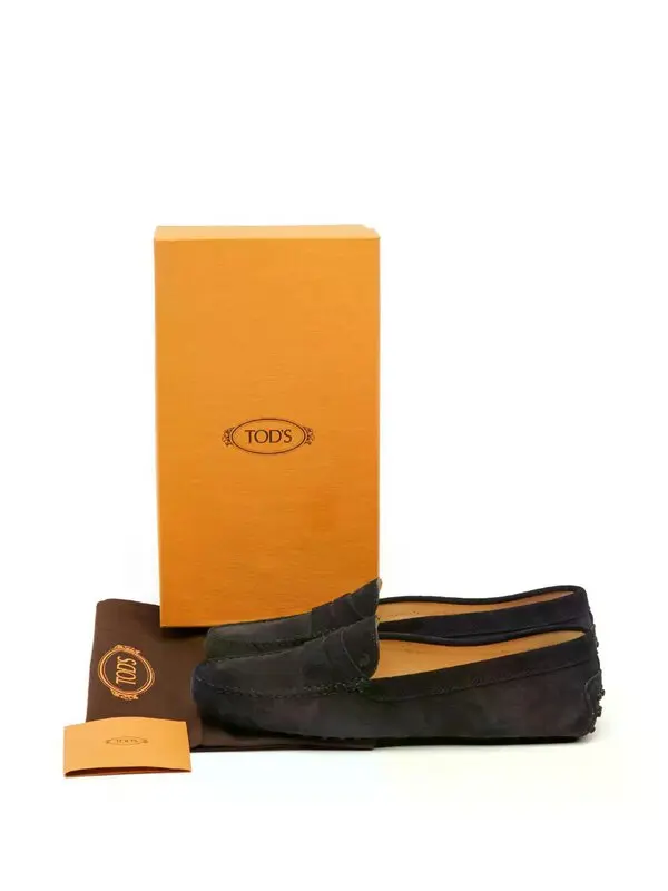 TOD'S Gommino Nubuck Loafers - Blue